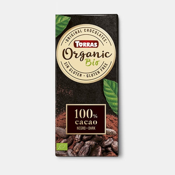 Chocolate negro 100 % cacao criollo forastero 100 Torras » Vitfarma